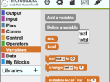 Variables Microblocks Wiki
