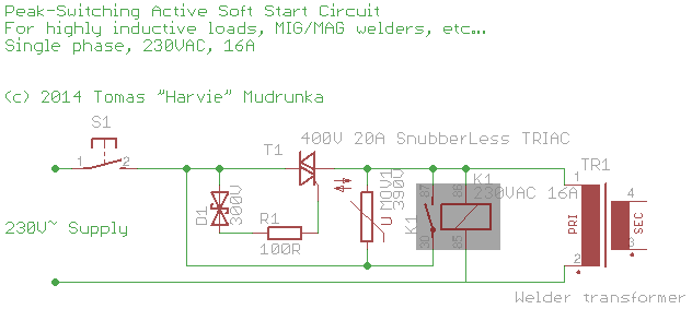 Soft Start Circuit Schematic - Circuit Diagram
