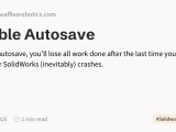 Enable Autosave