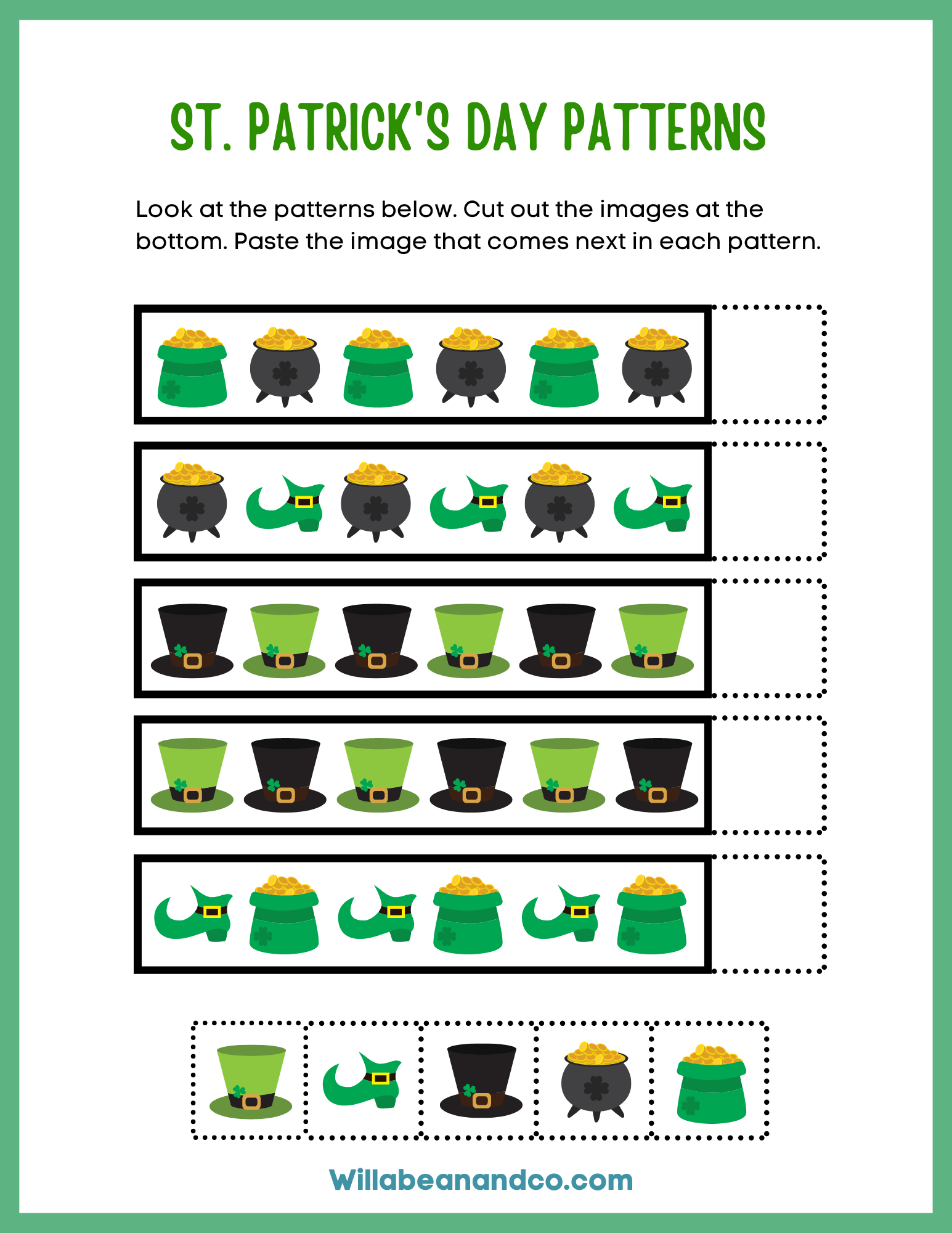 St Patrick's Day - Willa Bean & Co