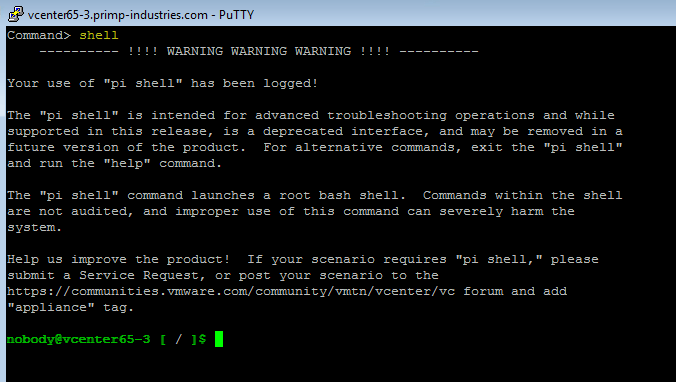 Enabling Shell Access For Active Directory Users Via Ssh To Vcenter