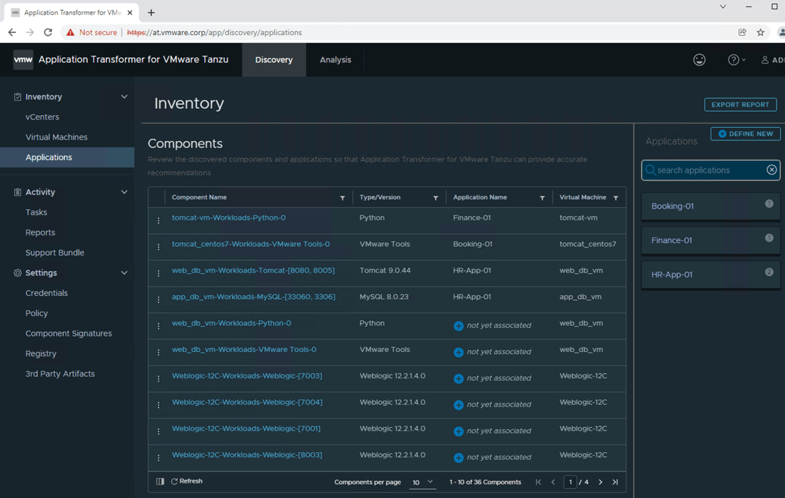 Getting Started with the Application Transformer for VMware Tanzu REST API
