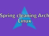 Spring Cleaning Arch Linux