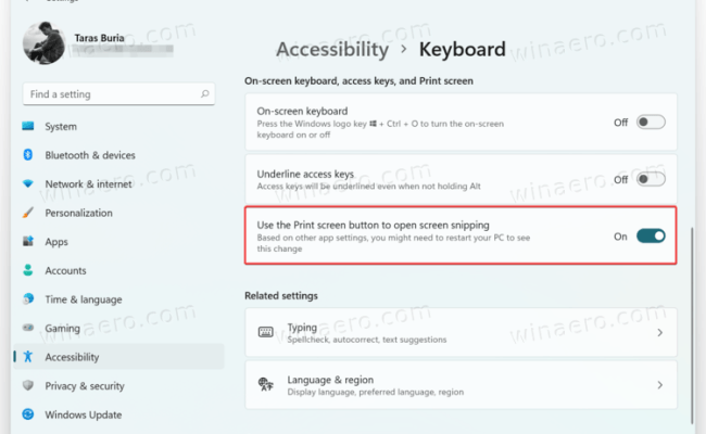 How To Enable Print Screen Key To Open Snipping Tool In Windows 11 Youtube ThemeLower How To Enable Print Screen Key To Open Snipping Tool In Windows 11 Youtube ThemeLower