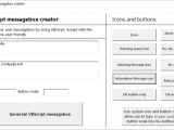 Gui Vbscript Messagebox Creator Download Softpedia