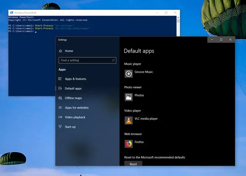 How to Open Settings App Form Command Prompt, PowerShell or Run Dialog Box