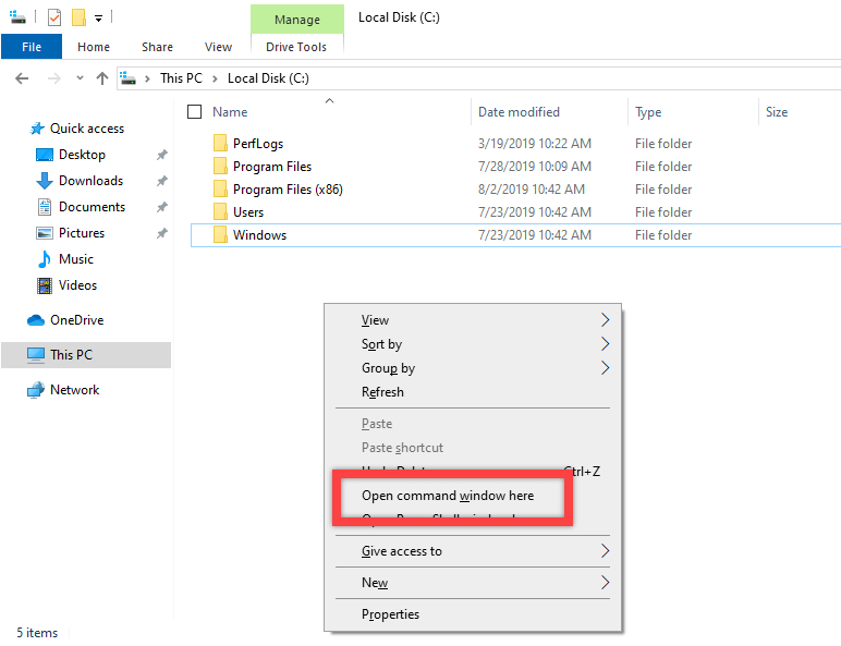 How to Add 'Open Command Window Here' Option to Context Menu