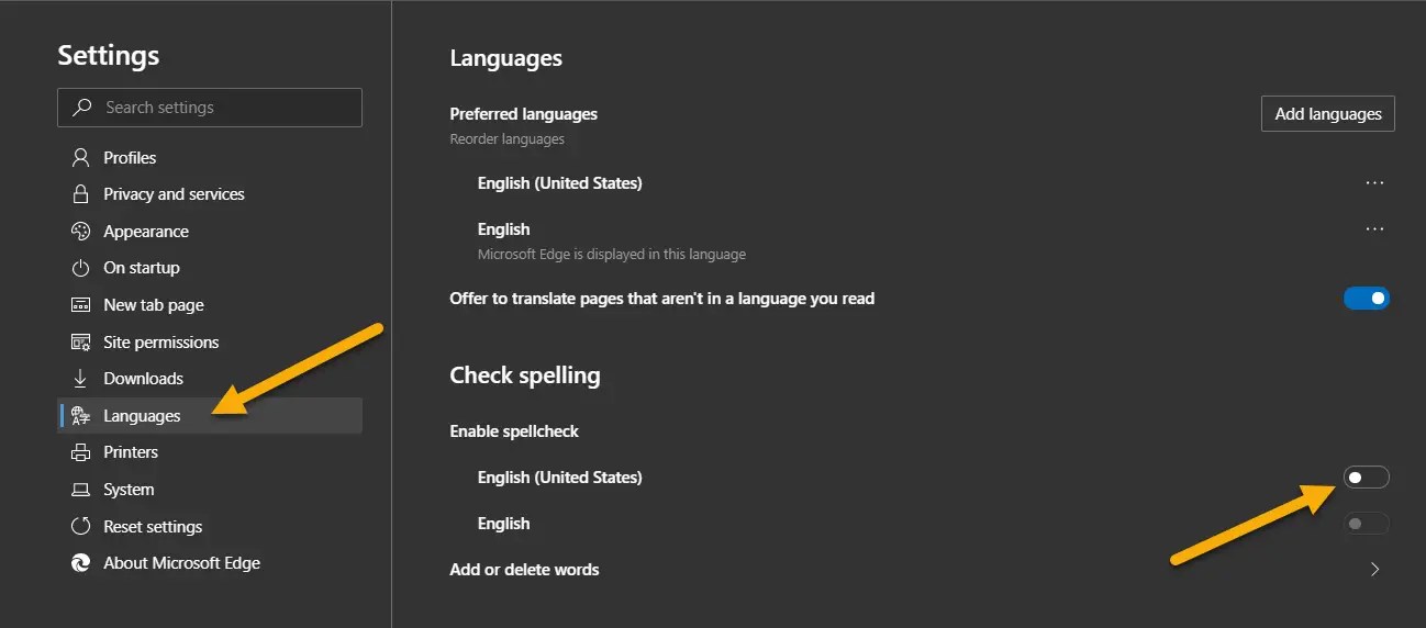 How to Disable Spell Checking in Edge Chromium Browser How to Disable Spell Checking in Edge Chromium Browser