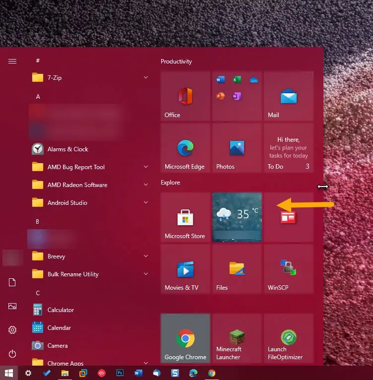 How to Resize Windows 10 Start menu (Make it smaller/bigger)