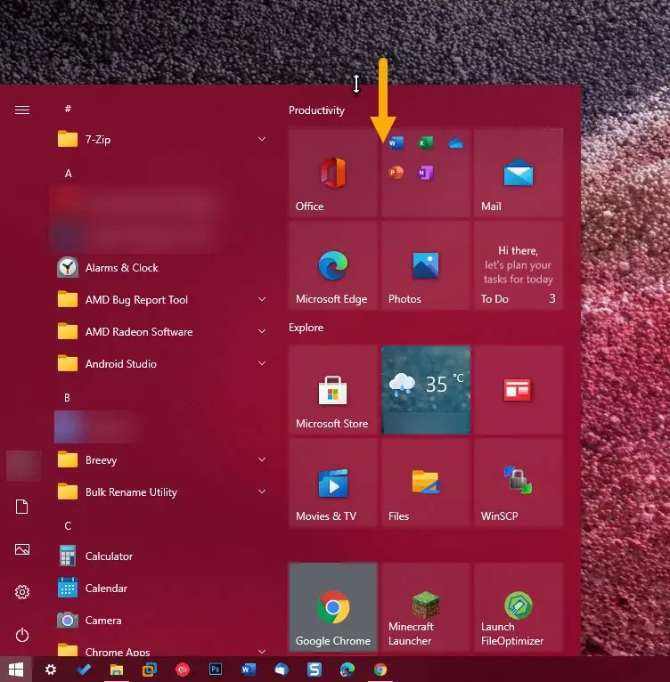 How to Resize Windows 10 Start menu (Make it smaller/bigger)