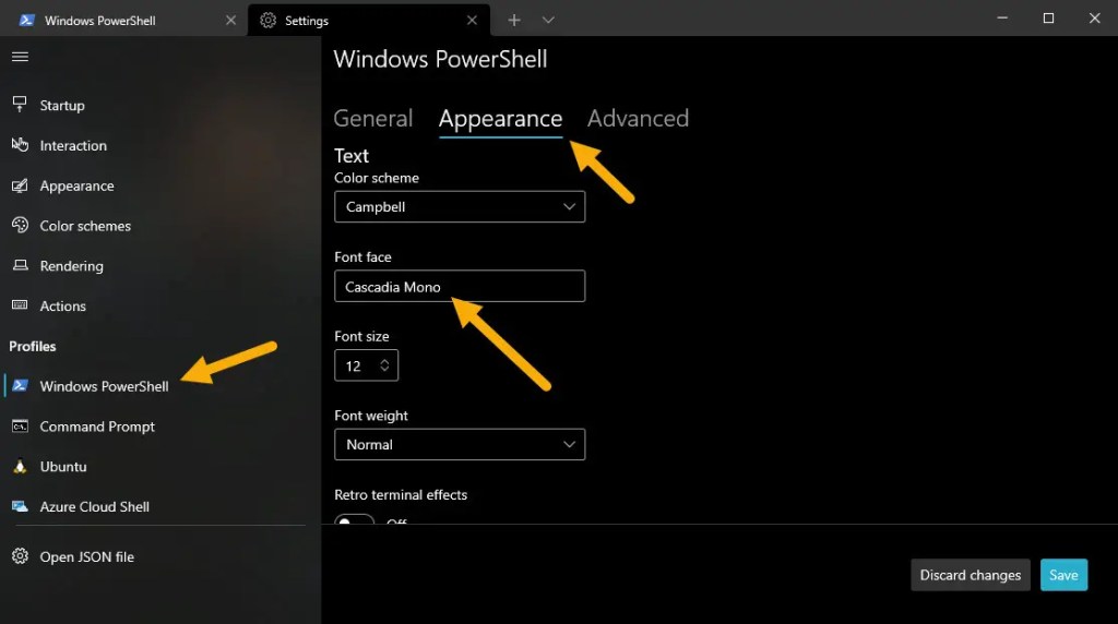 How To Change Default Font In Windows Terminal How To Change Default Font In Windows Terminal