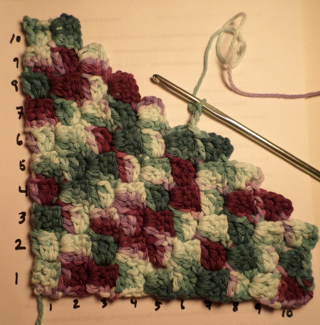 Free Crochet Dishcloth Pattern — Diagonal Block Stitch – Windswept Mind