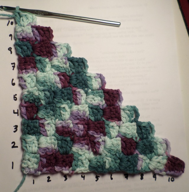 Free Crochet Dishcloth Pattern — Diagonal Block Stitch – Windswept Mind