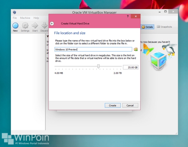 Cara Install Windows 10 Preview di VirtualBox (Beserta Gambar ...