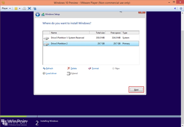 Cara Install Windows 10 Preview di VMware (Beserta Gambar) | mansurtkjc