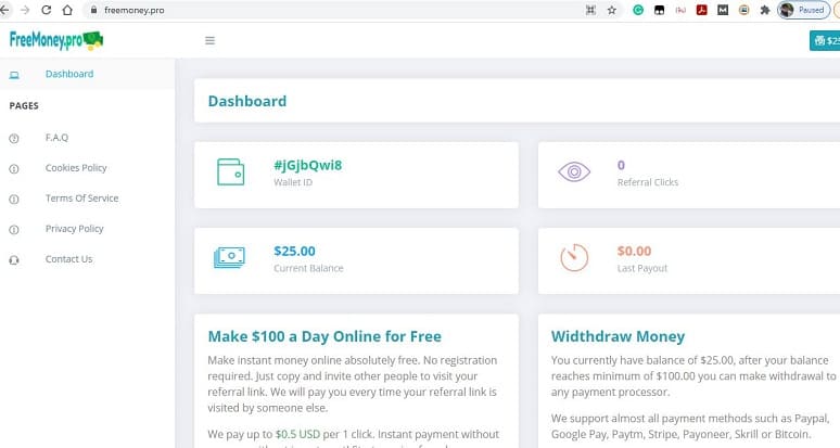 What is Freemoney.pro? [Is Freemoney Scam Site?] - WISDOM GANGA