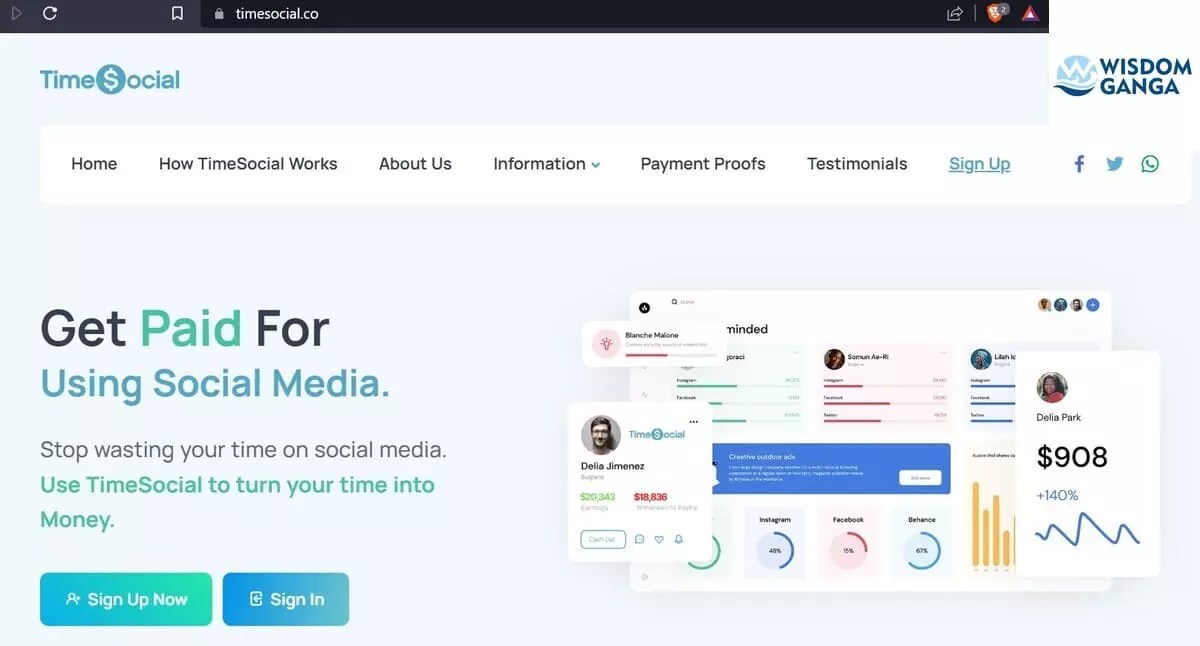 Timesocial Review| 5 Reasons Why Timesocial a Scam - WISDOM GANGA