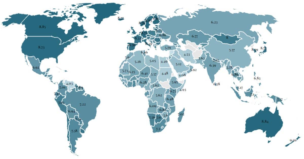Freest Countries in the World 2023 - Wisevoter (2025)
