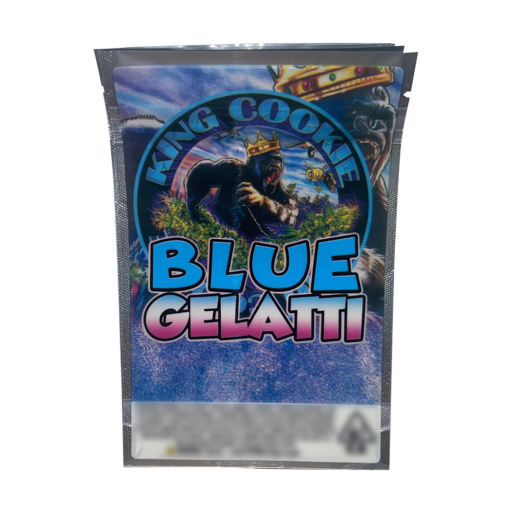 Blue Gelatti Mylar Bags King Cookie 3.5g / 8th - 3.5g Mylar Bags | Same ...