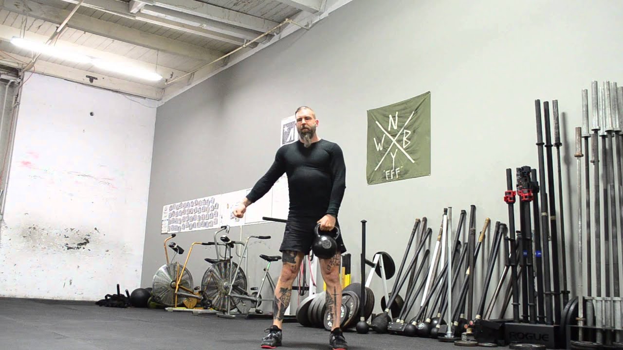 One-arm Kettlebell Swing Clean - Wolf Brigade
