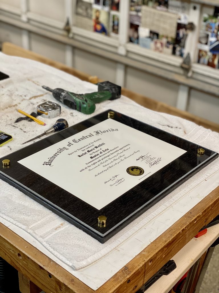 Modern Diploma Frame - Robert Wolfkill