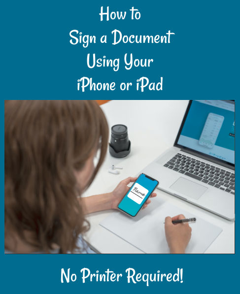 How to Sign a Document Using Your iPhone or iPad, No Printer Required ...