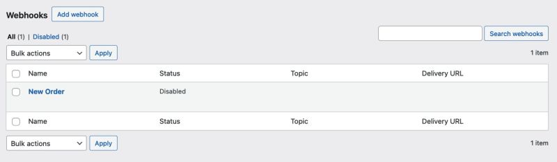 Webhooks Documentation - WooCommerce