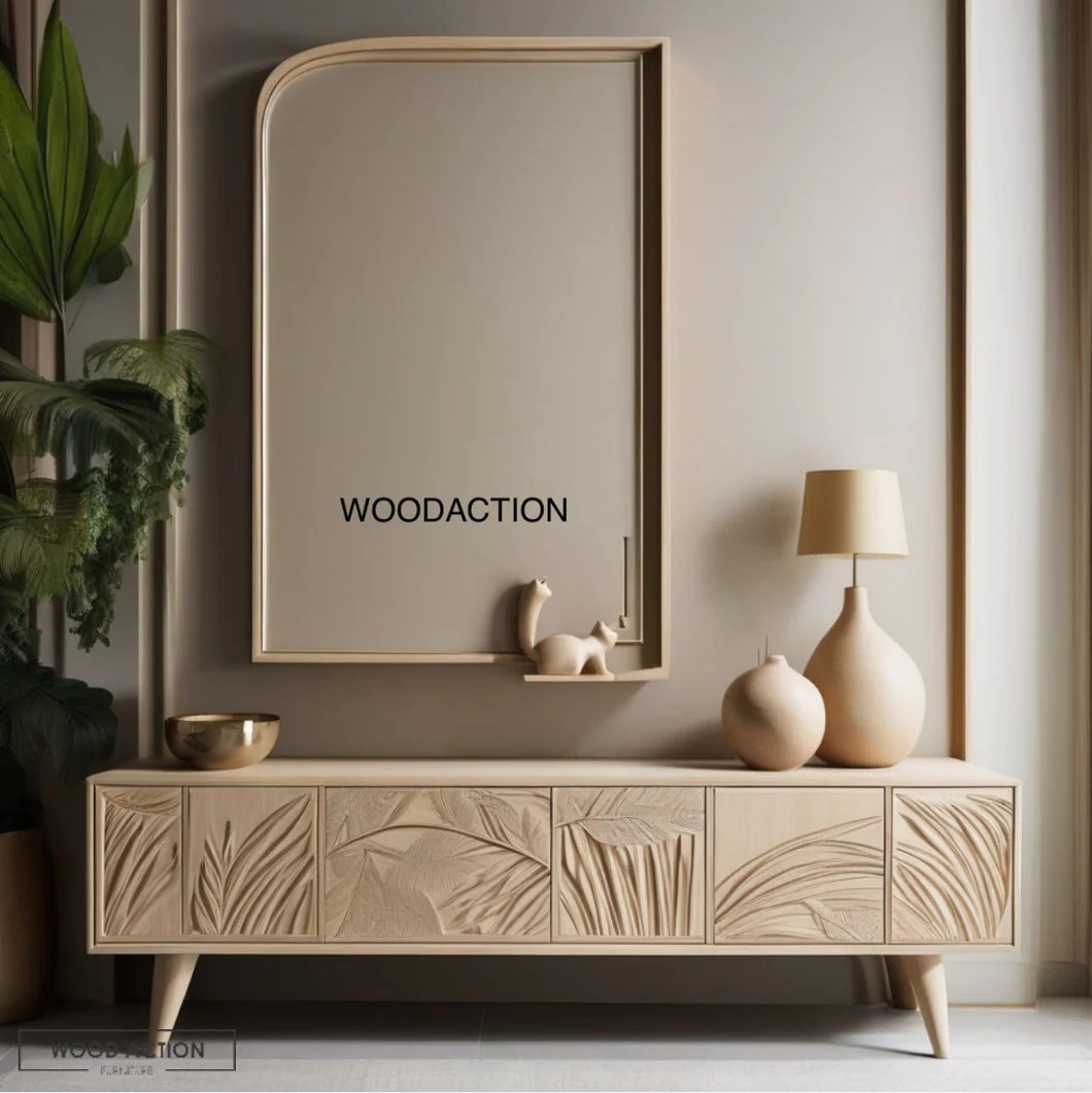 Leaf Lcd Console Wood Action