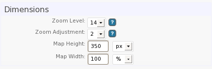 Basic Map Dimension Settings – Store Locator Plus® for WordPress