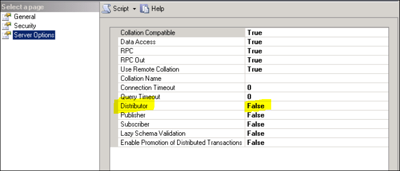 Cannot drop server ‘repl_distributor’ because it is used as a ...