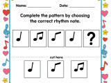 Basic Rhythm Patterns Worksheets Free Image Pdf Printables