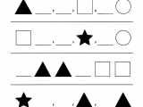Shape Rotation Abb Pattern Worksheet Download Print Now