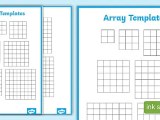 Array Multiplication Templates Work Sheet Lehrer Gemacht Worksheets