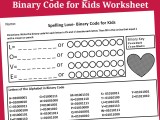 Binary Code For Kids Worksheet Spelling Love Jdaniel4s Mom