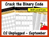Crack The Binary Code September Message Made By Teachers Worksheets