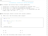 Intermediate Javascript Worksheet Teaching Resources 54 Off