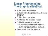 Ppt Linear Programming The Graphical Method Powerpoint