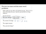 Percent Increase And Decrease Word Problems Worksheets Library