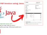 How To Create Pdf Invoice In Java Worksheets Library