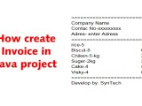 Free Print Invoice Using Java Download Free Print Invoice Using Java