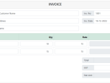 Complete Invoice With Calculation Print Bootstrap Js Jquery