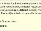 Solved Develop A Java Program To Print A Receipt For The Chegg