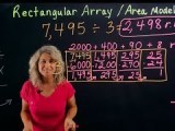 Rectangular Array Area Model Box Method For Division 4th Grade Math