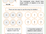 Adding Objects In Rectangular Arrays Independent Worksheet