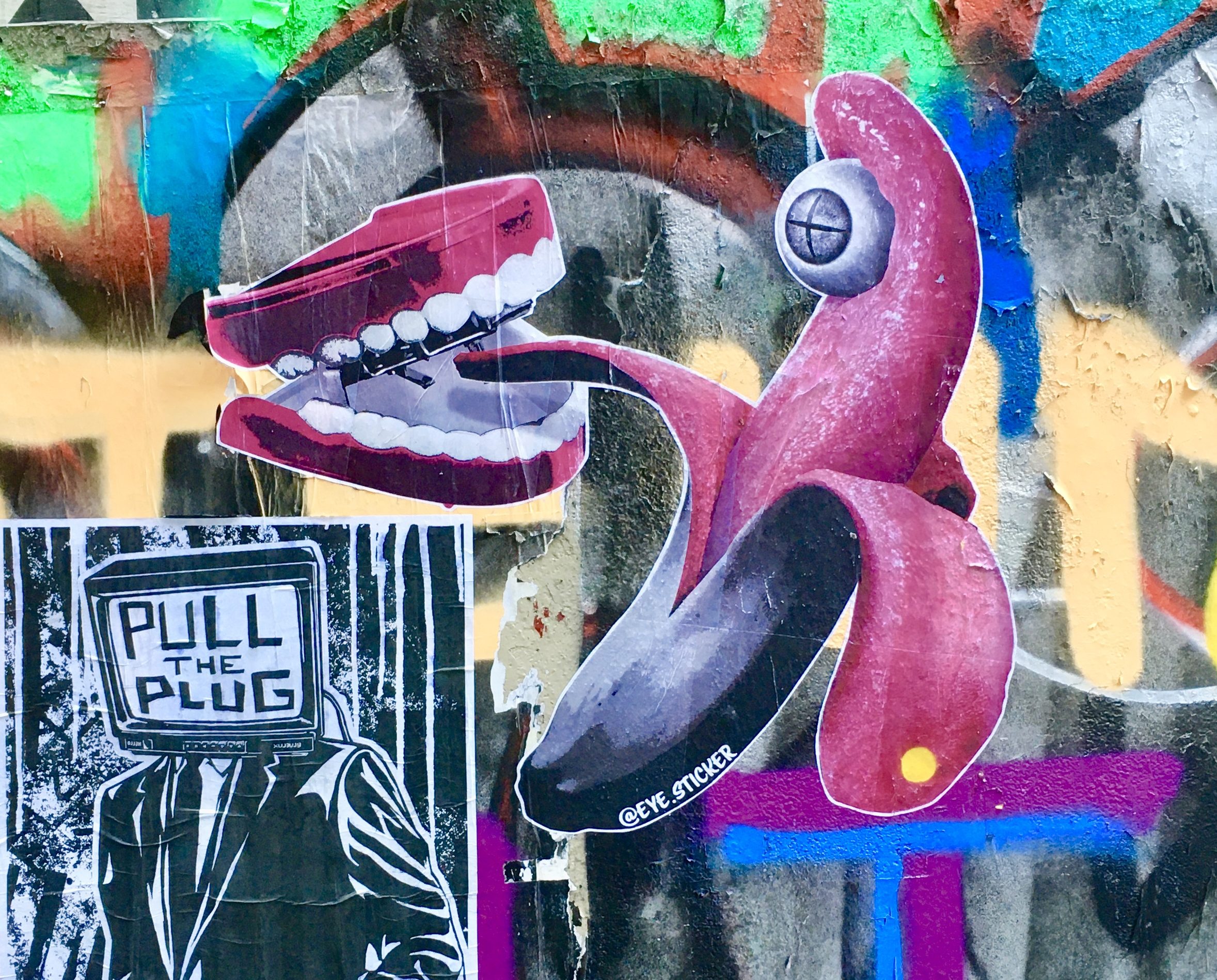 Pink Thing of The Day: The Art of Eye Sticker | The Worley Gig