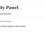 Panel Wordpress React Components Wp Gb