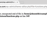 How To Fix A Parse Error Syntax Error Unexpected End Of File In Wordpress
