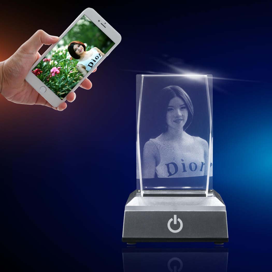 LED Square Light BaseLED Square Light Base - 3d photo crystals ...