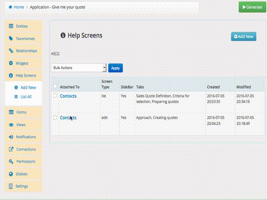 Contextual Help Guide - Best Space Patterns in Retina