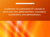 Gifted Professional Development Responsive Learning